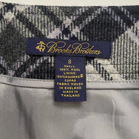 Brooks Brothers | Skirts | Brooks Brothers Plaid Wool Aline Wrap Skirt ...